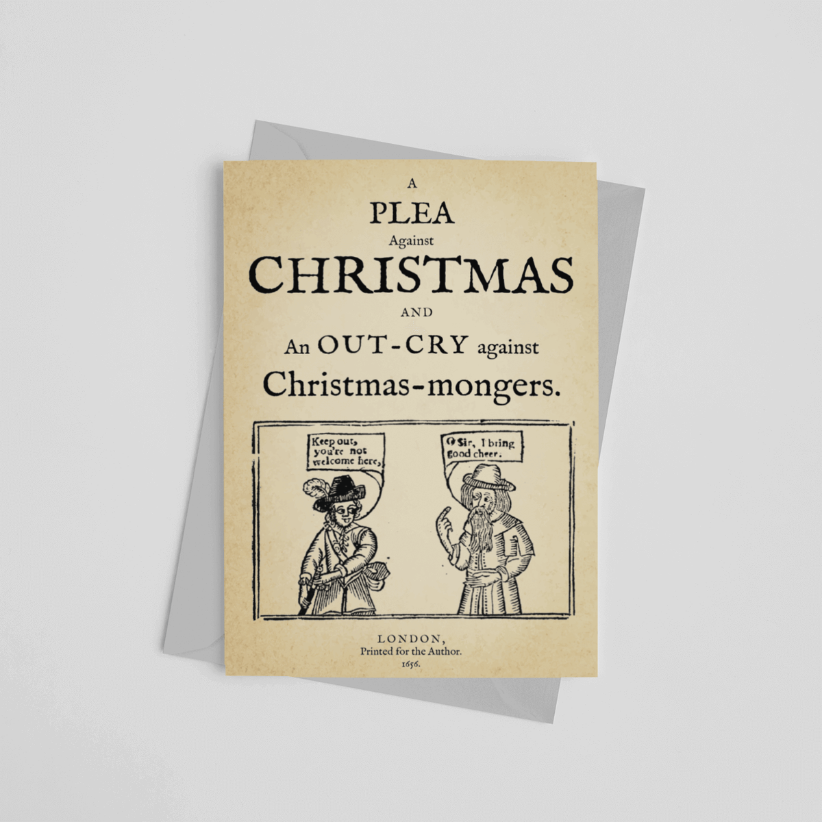 Historical Funny Anti-Xmas Card 'A Plea Against Christmas' – Wit & Wisdom